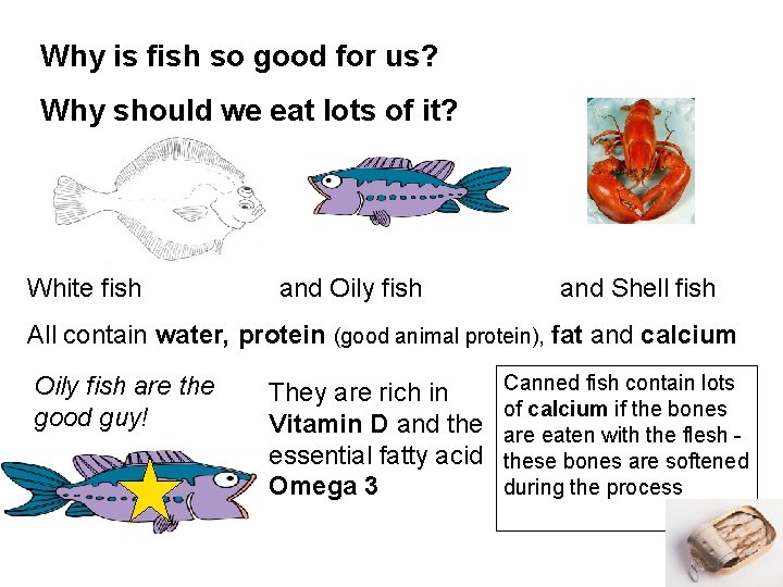 What should we avoid with fish?