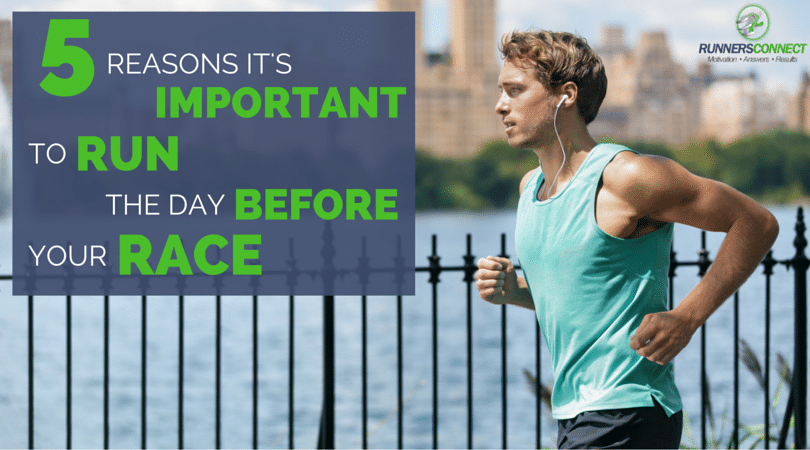 What should you do 2 days before running?