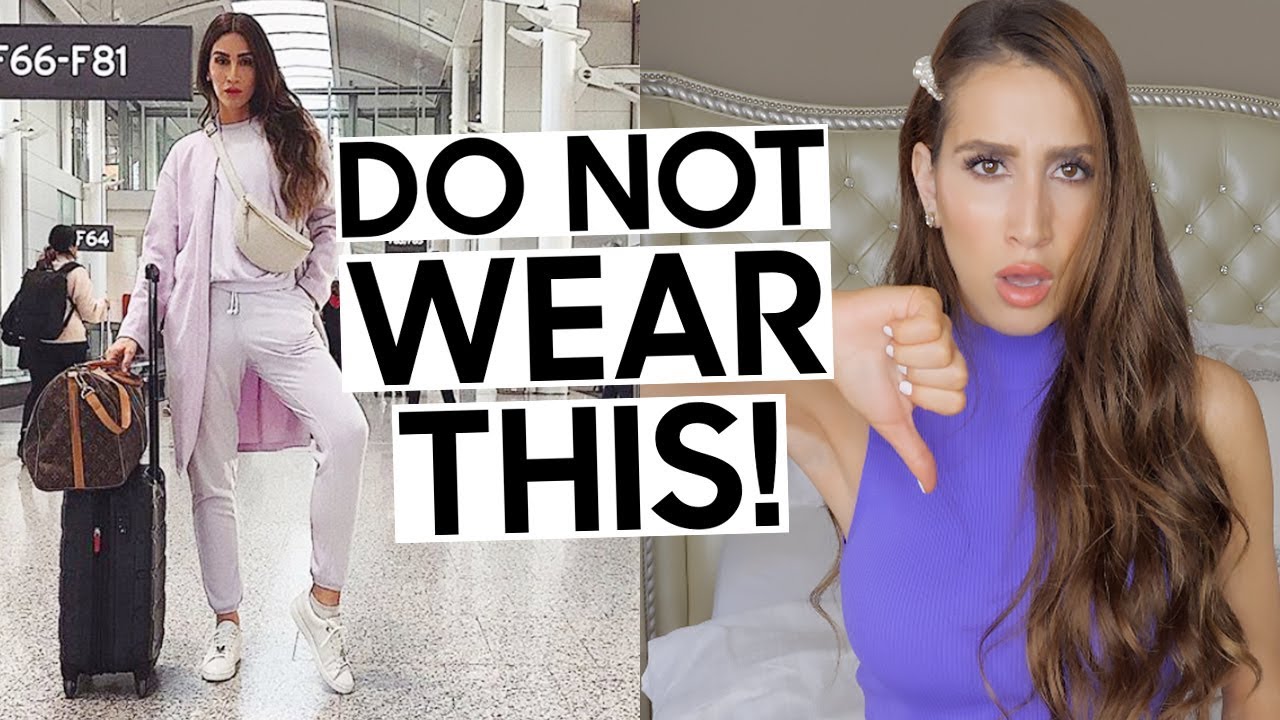 What should you not wear at the airport?