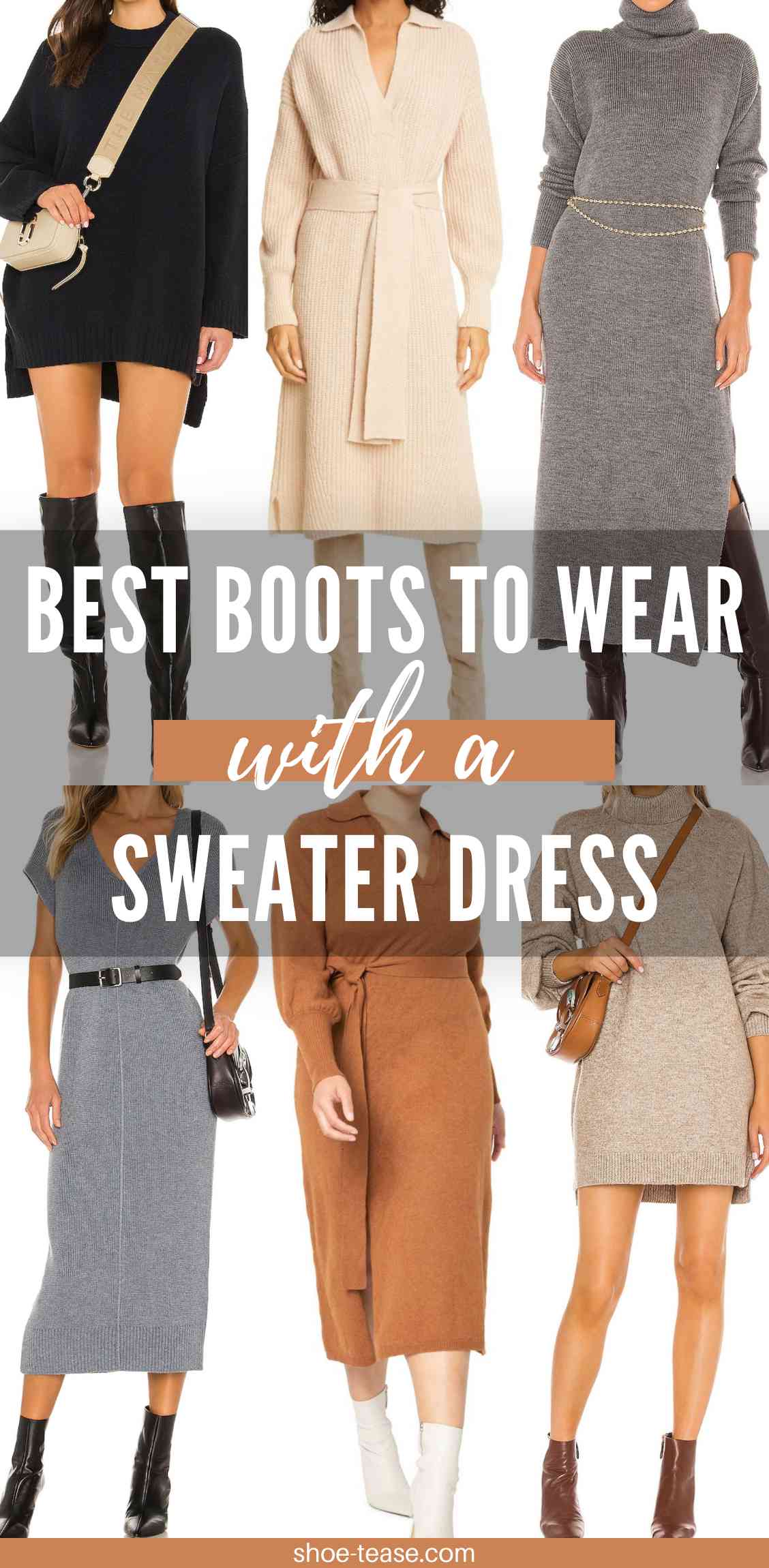 What should you wear with a sweater dress?