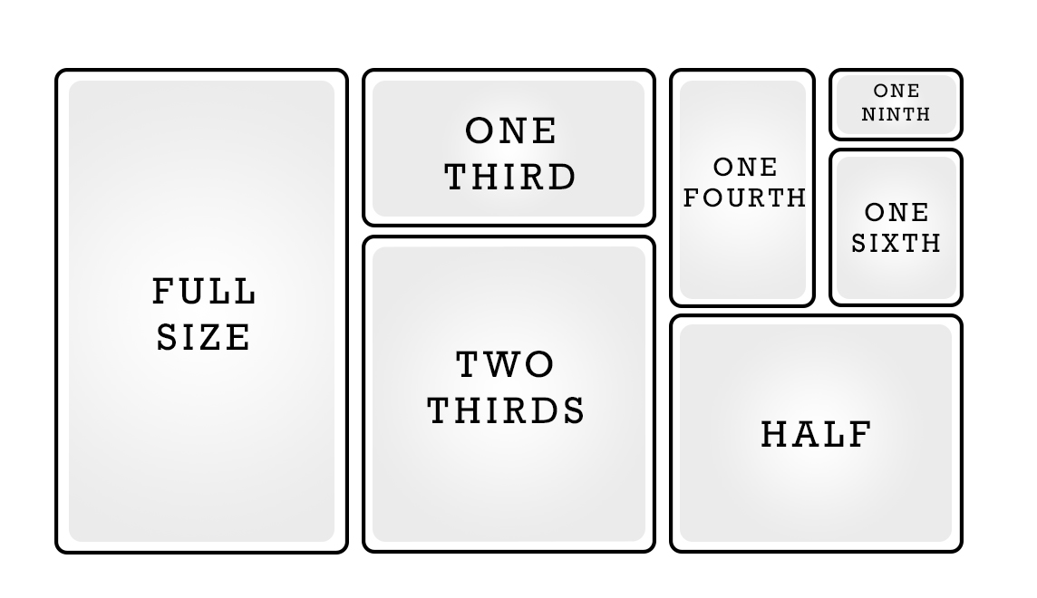 What size is a half tray of food?