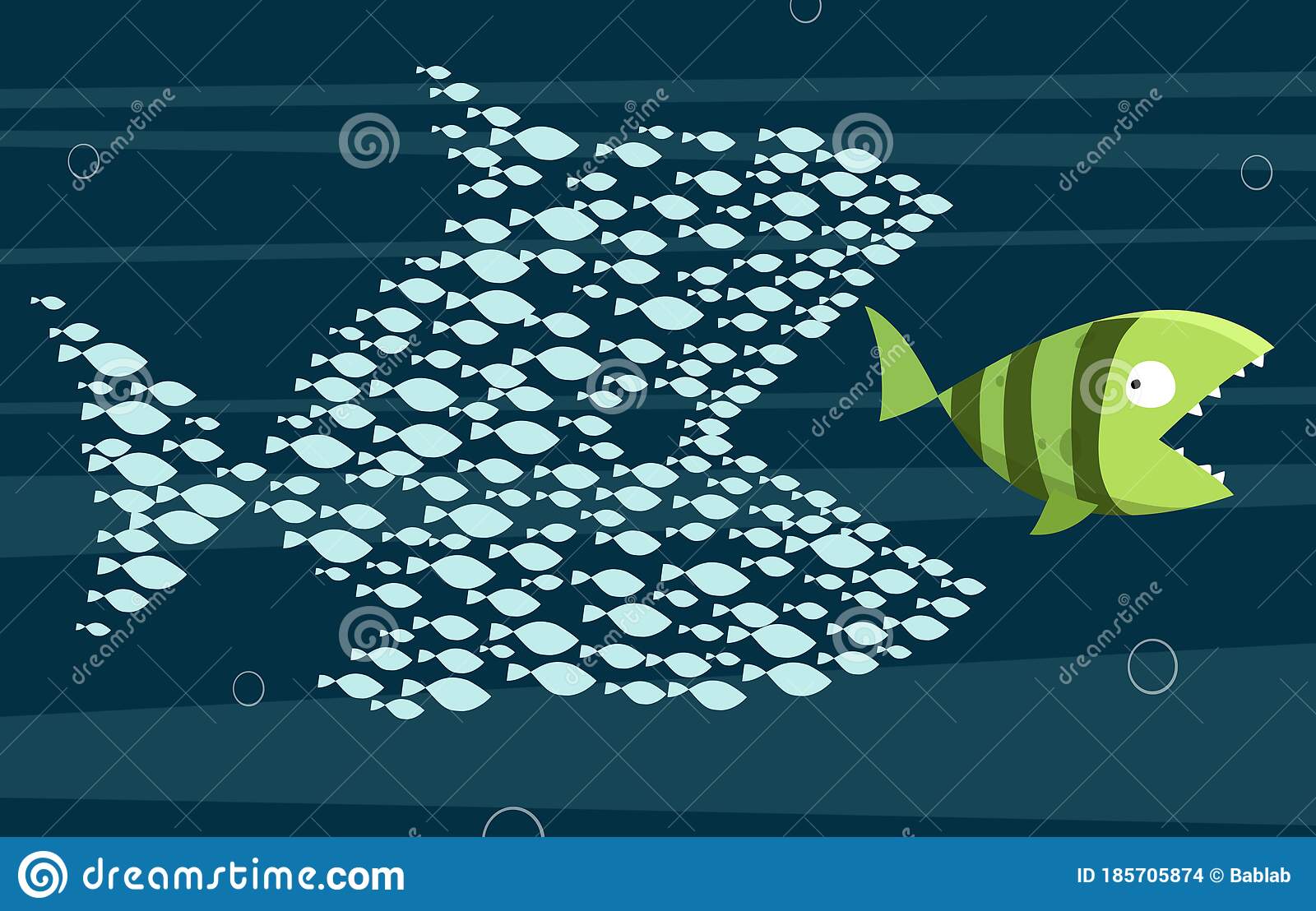 What small fish eat big fish?