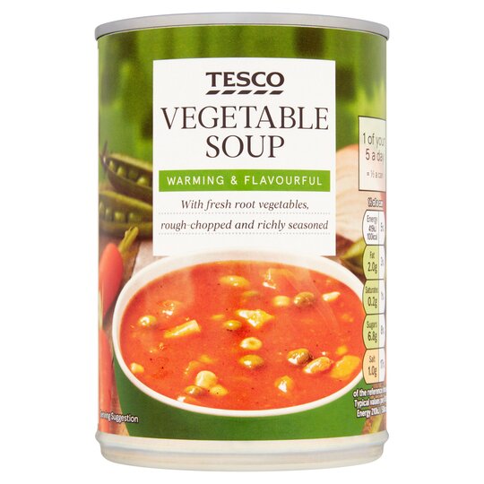 What soups does Tesco sell?