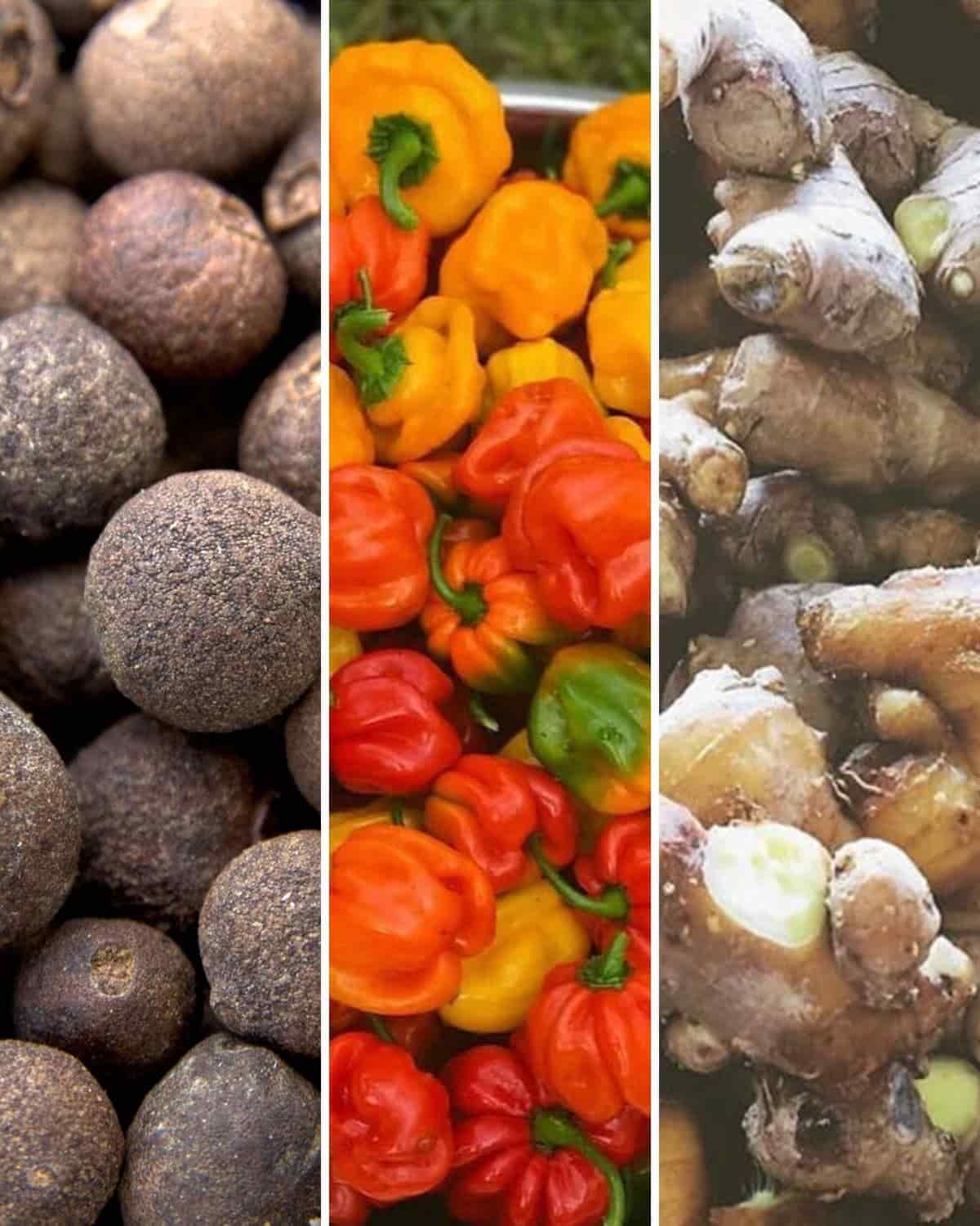 What spices are grown in Jamaica?