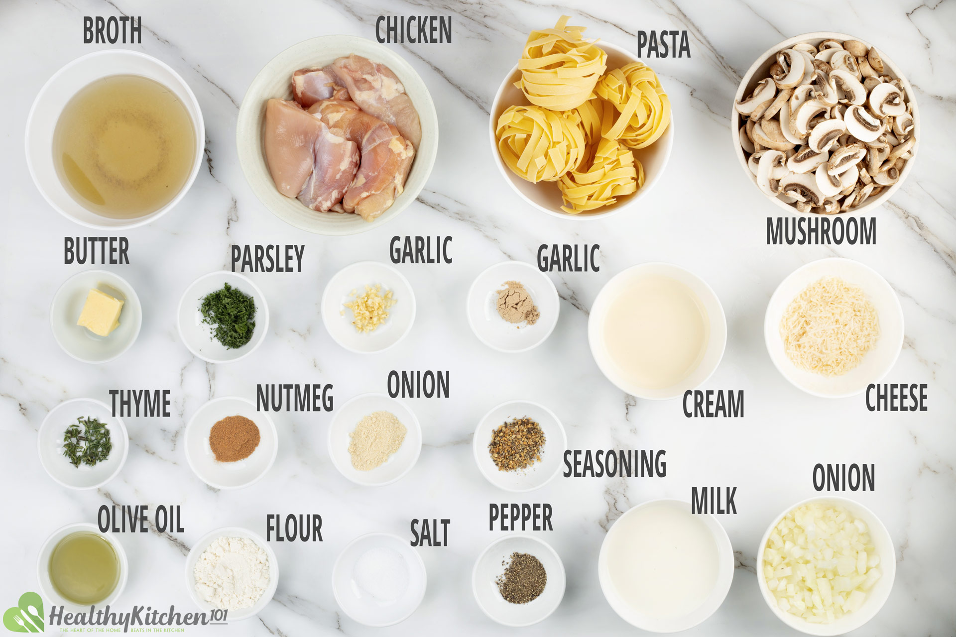What spices go good with Alfredo sauce?