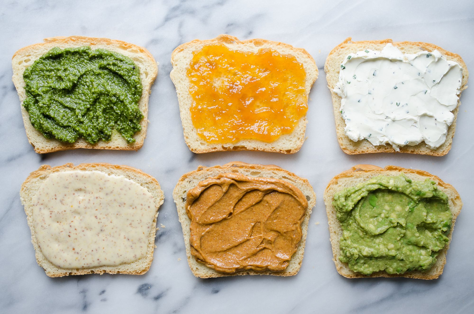 What spreads can you put on bread?