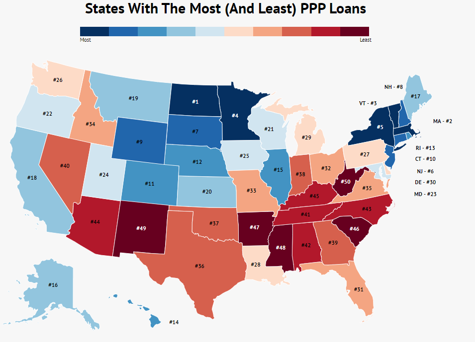 What state got the most PPP?
