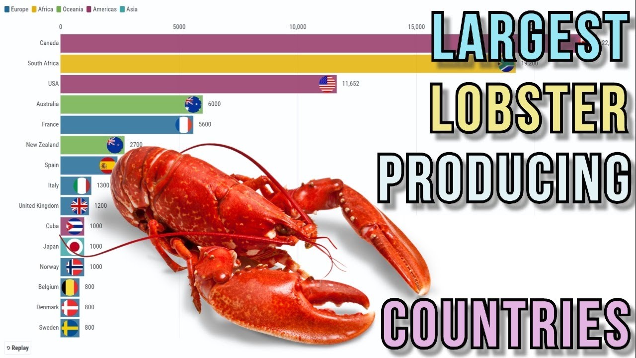 What state is the largest producer of lobsters?