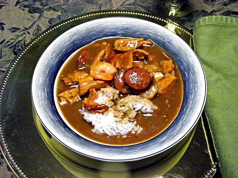 What stew originated Louisiana?