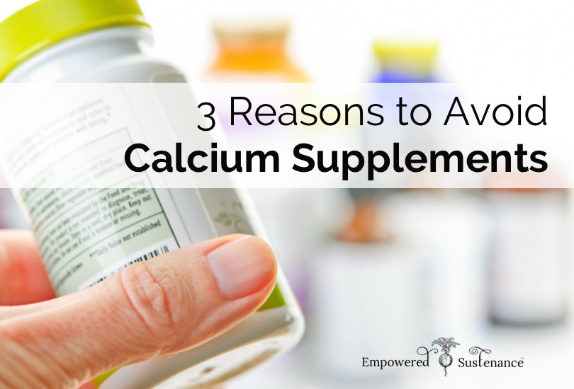 What supplements should not be taken with calcium?