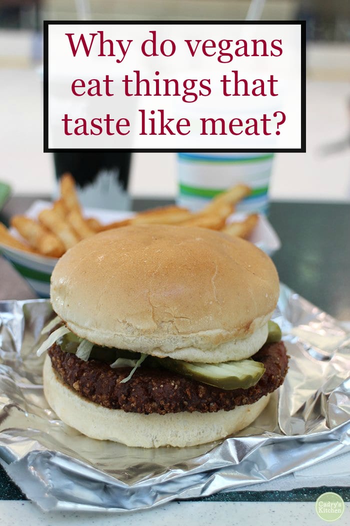 What taste like meat but is not meat?