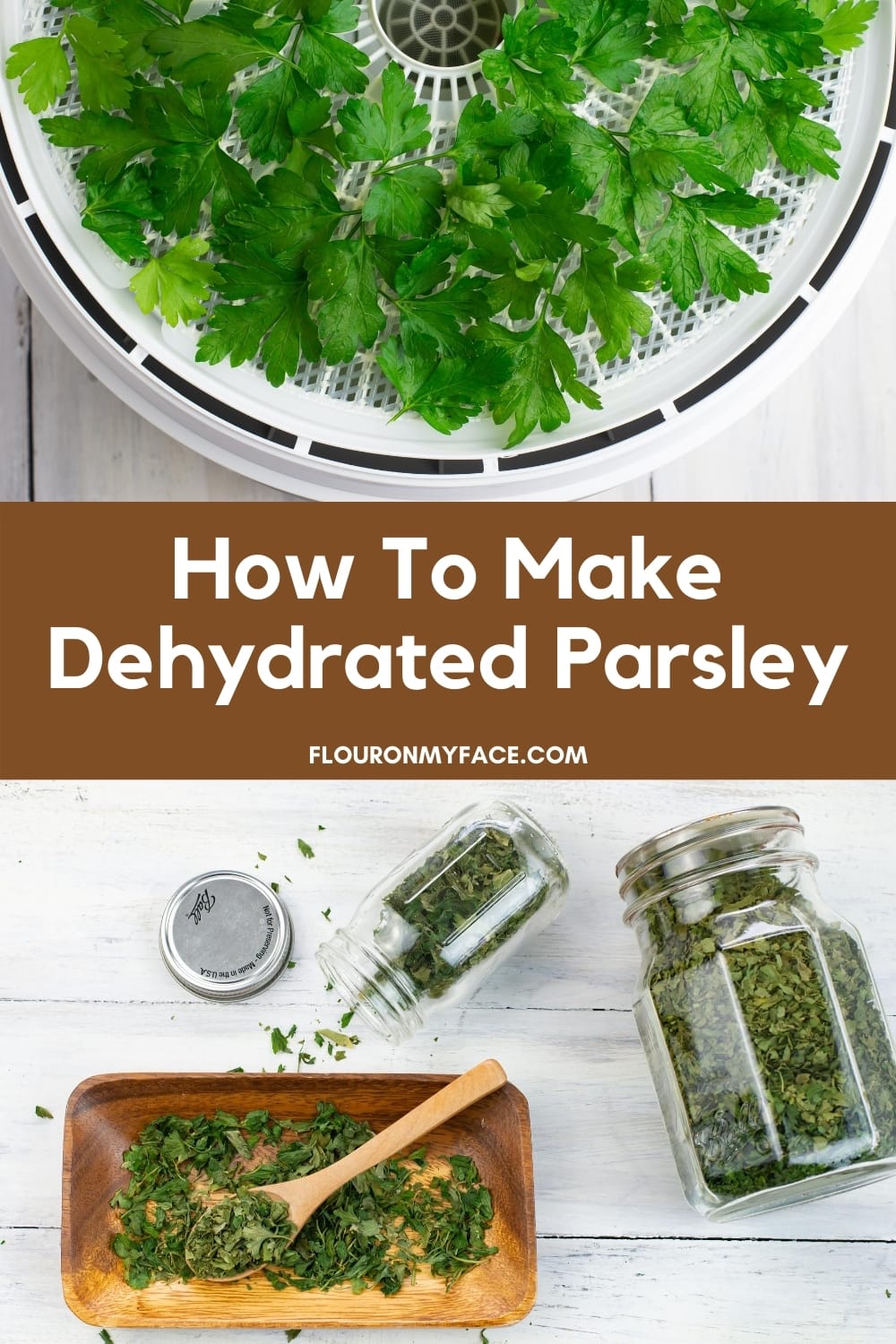 What temp dehydrate parsley?