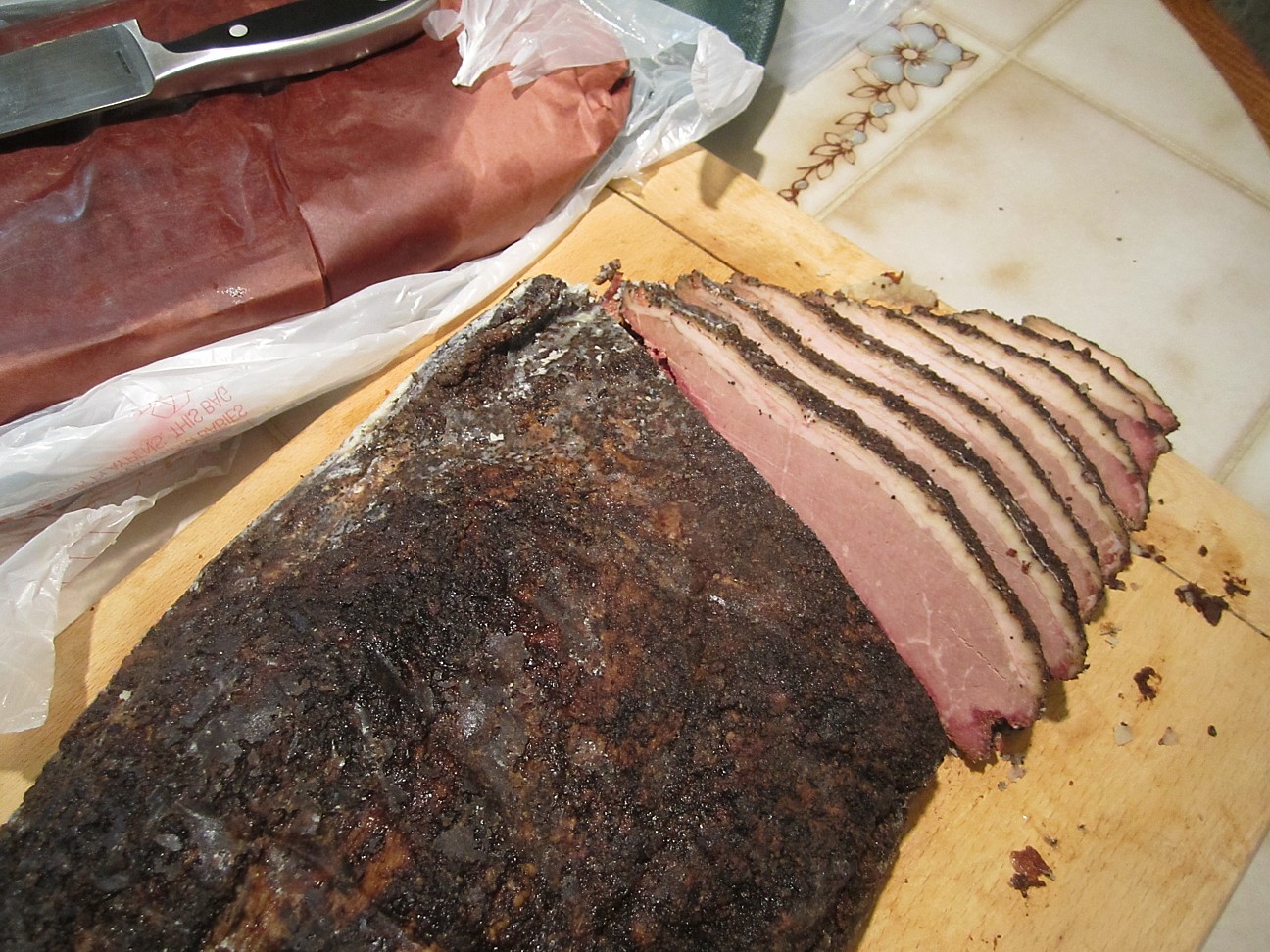 What temp does fat render on brisket?