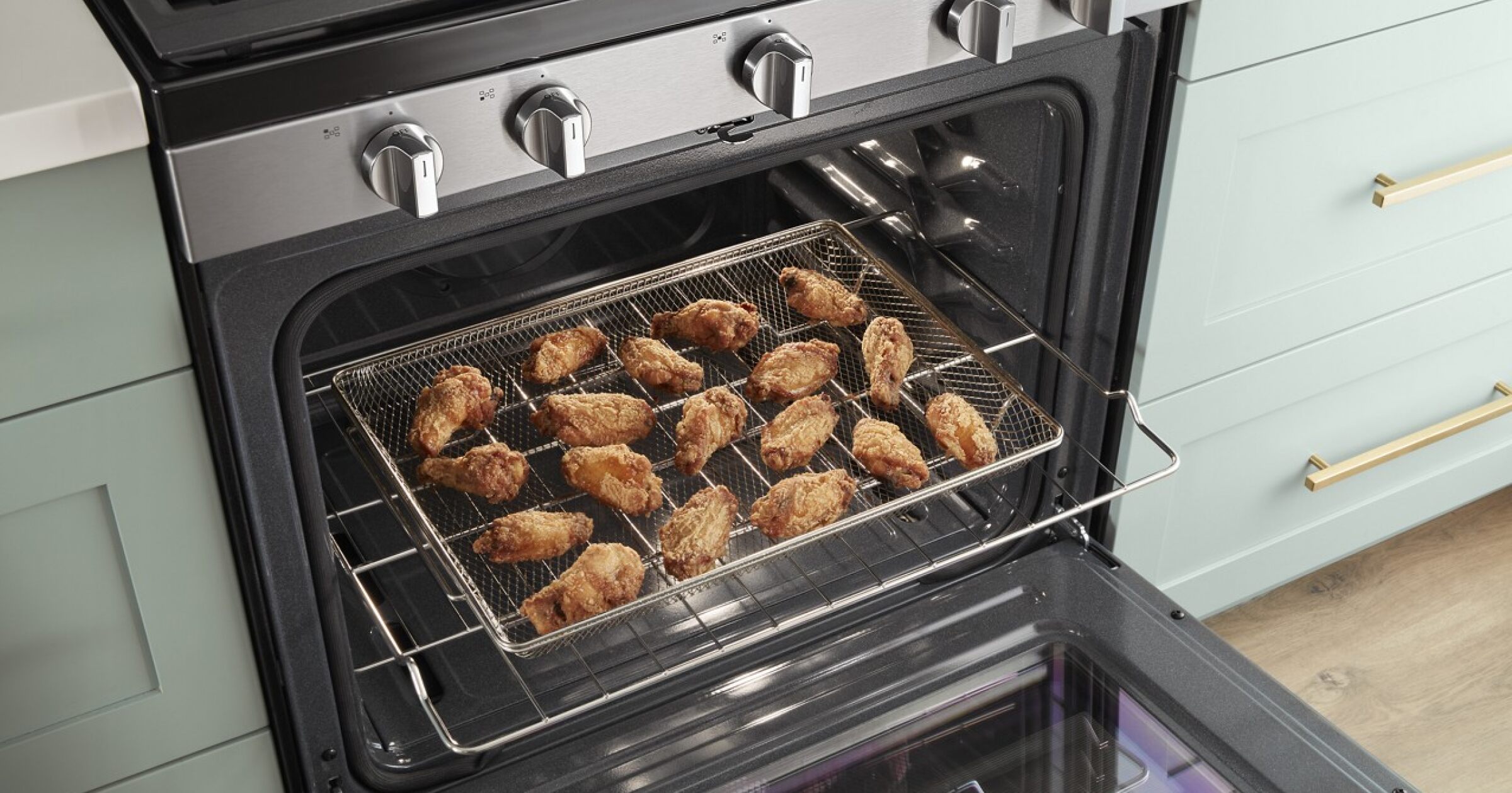 What temperature do you air fry in a convection oven?