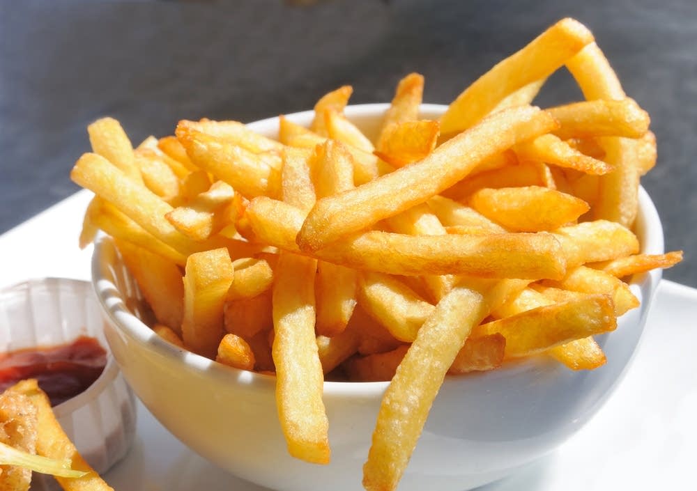 What temperature do you fry french fries at?