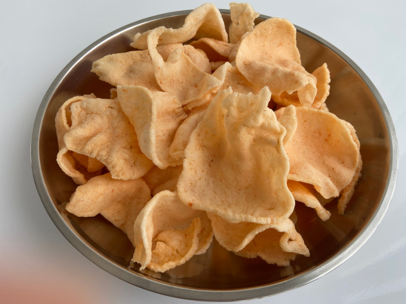 What temperature do you fry prawn crackers?