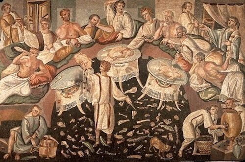 What time of day did Romans eat?