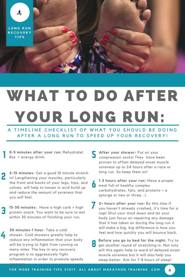 What to do after training for a marathon?