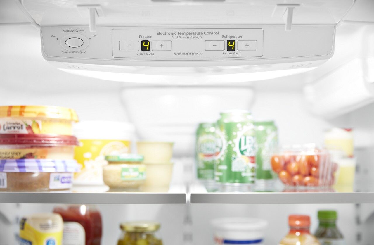 What to do if food is freezing in refrigerator?