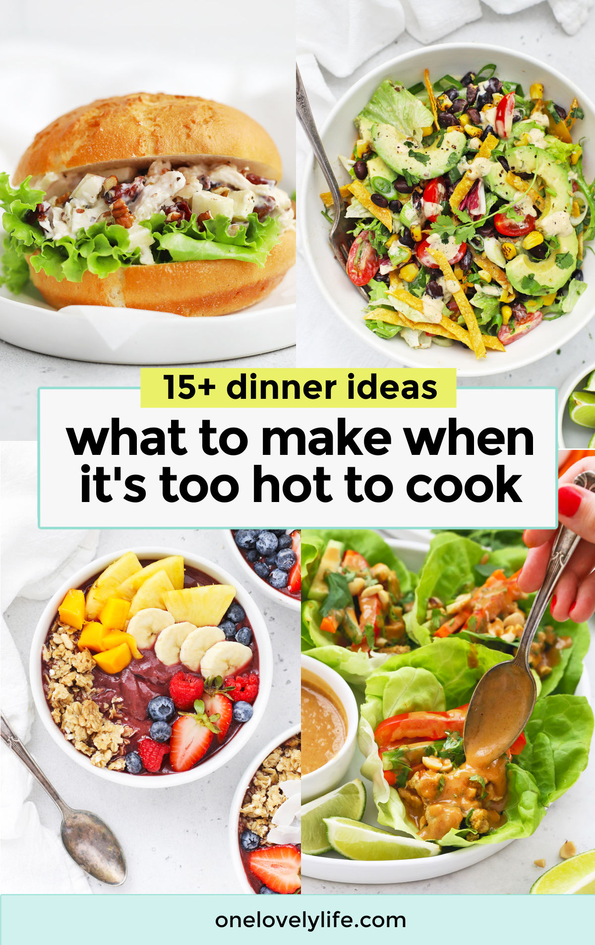 What to do when food is too hot to cook?
