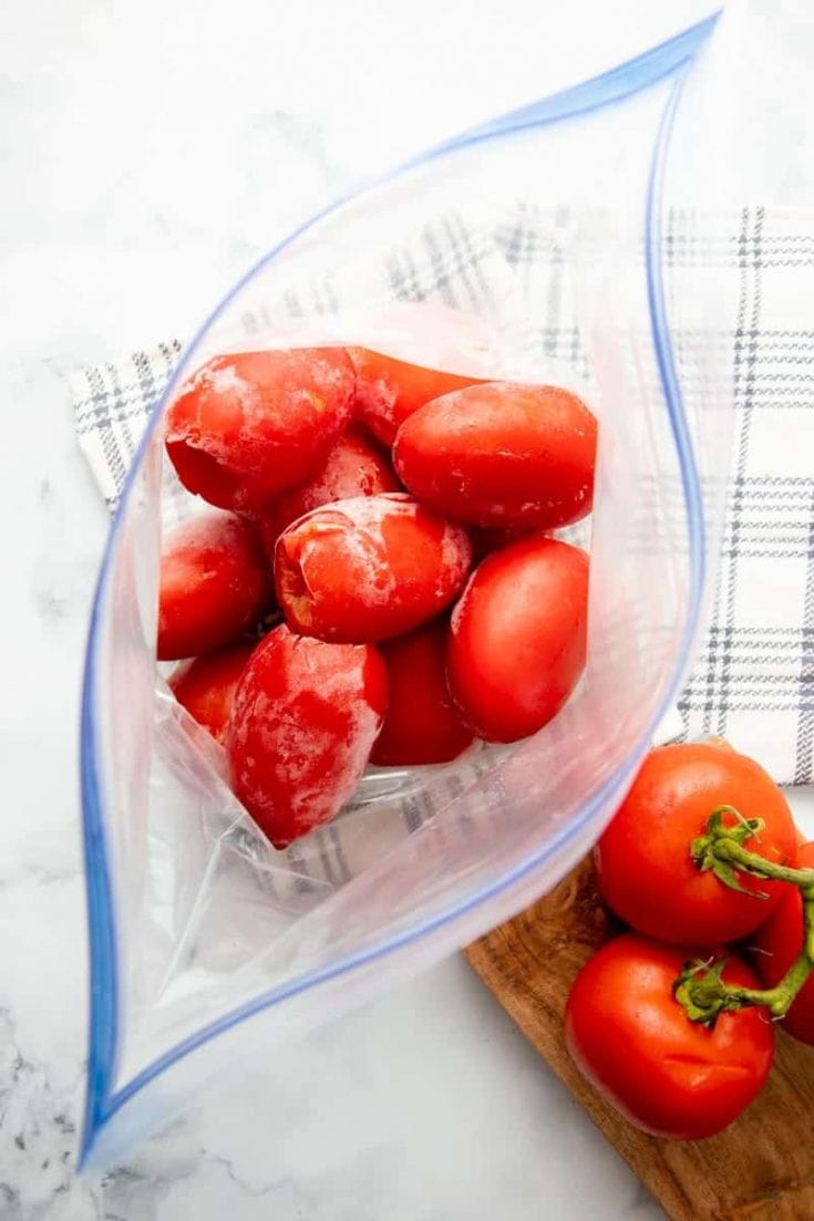 What to do with tomatoes that have been frozen?