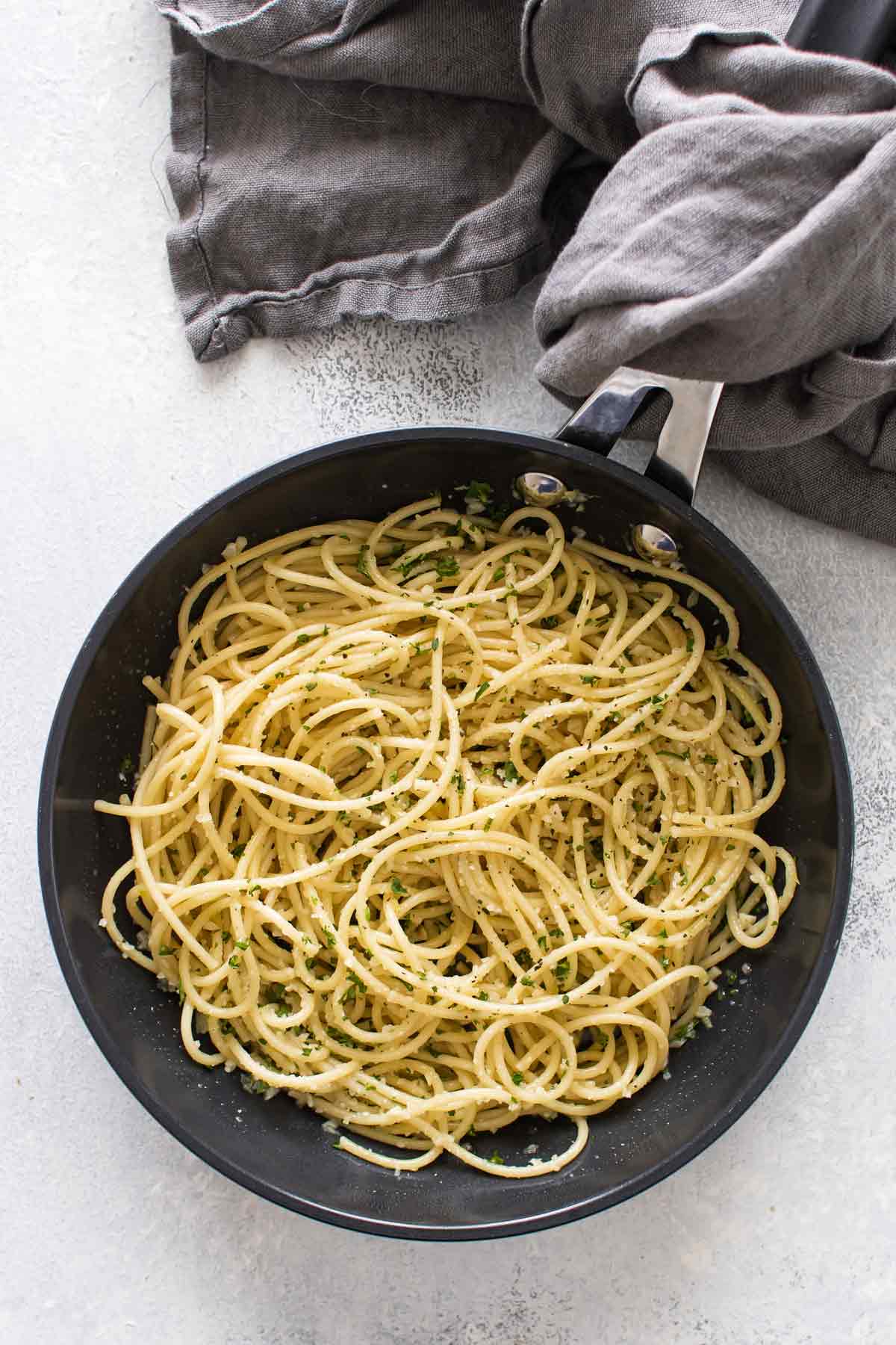 What to put on spaghetti when you have no sauce?