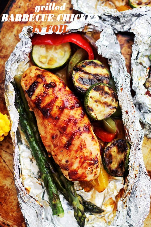 What to serve with grilled chicken in foil?