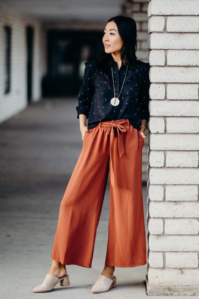 What to wear on a first date with culottes?
