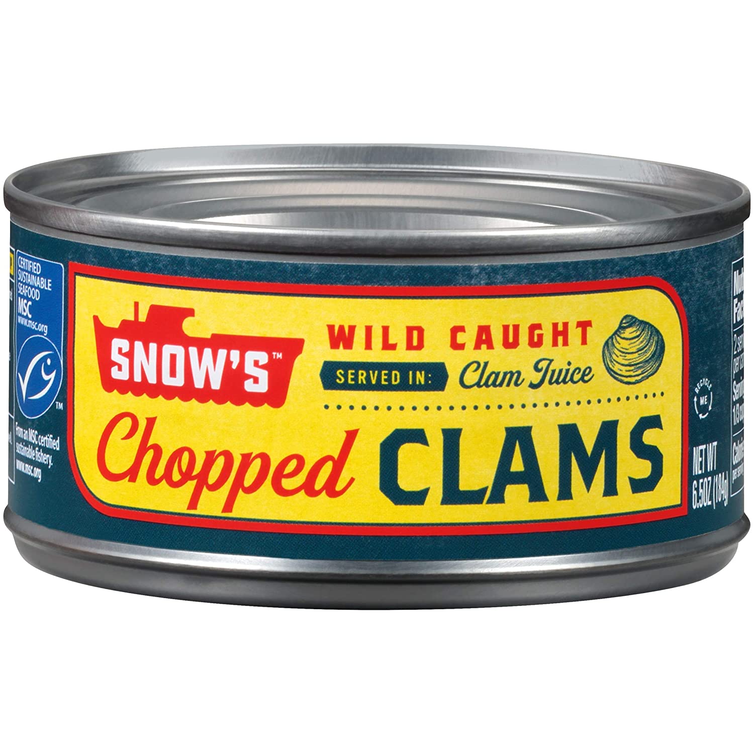 What type of clams are canned?
