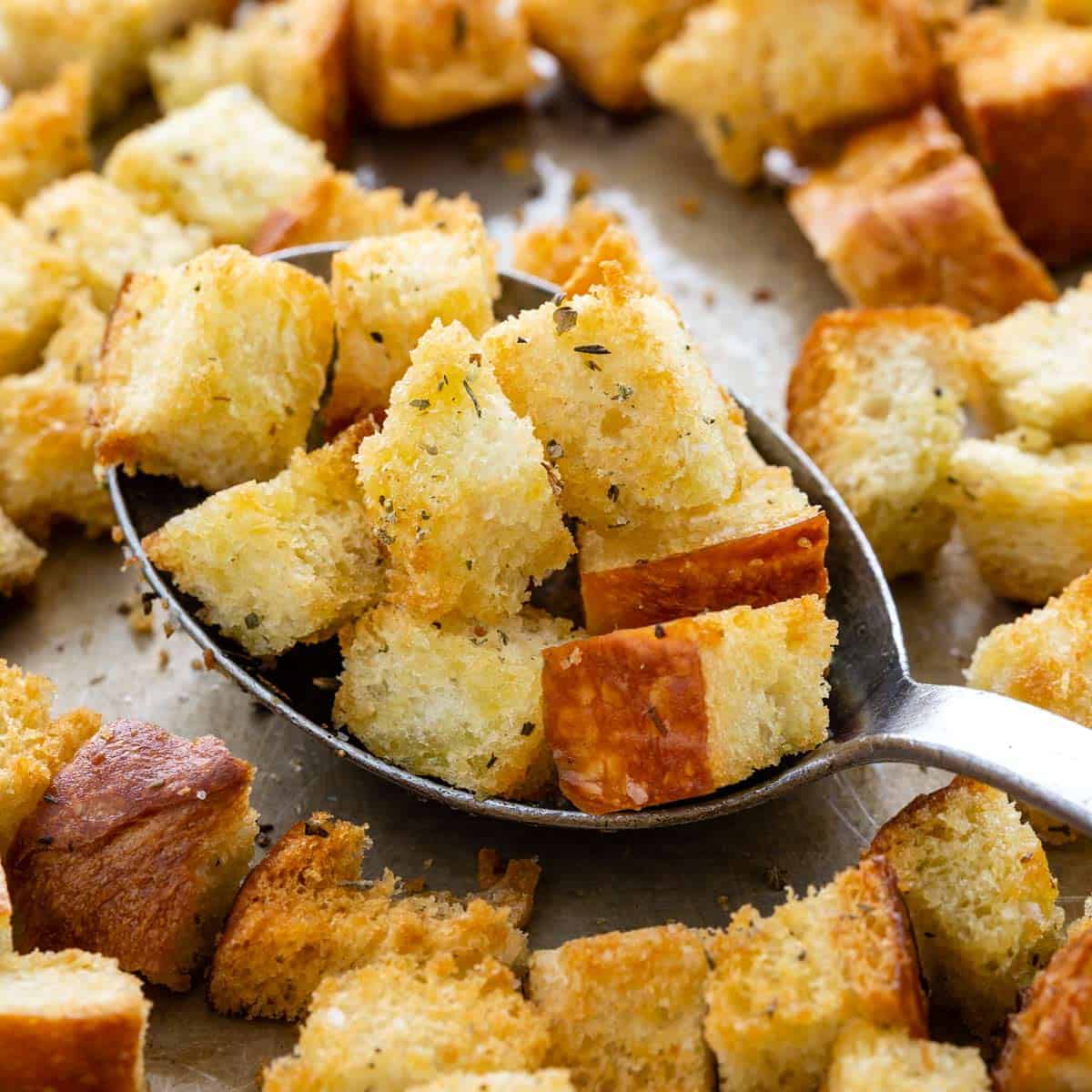 What type of food is a crouton?