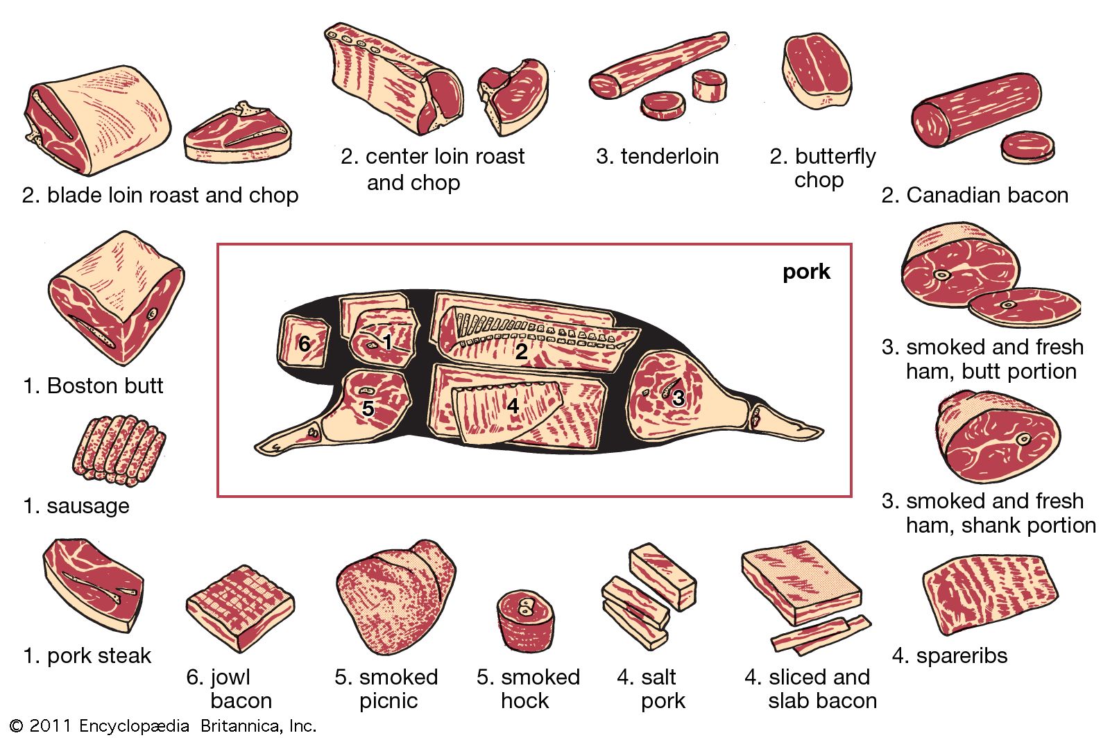 What type of meat is pork?