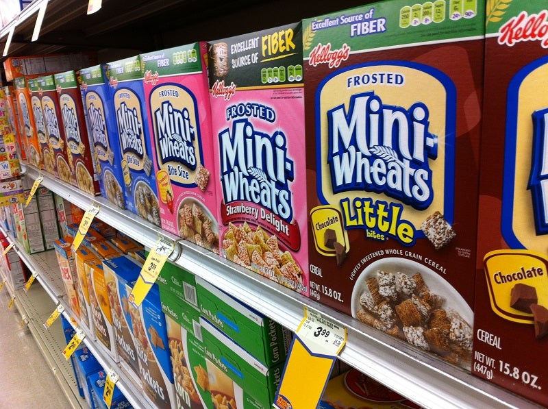 What type of packaging is used for cereal?