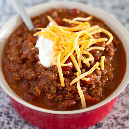 What type of soup is chili?