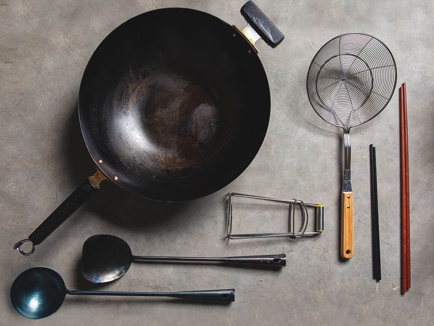 What utensils do you use in a wok?