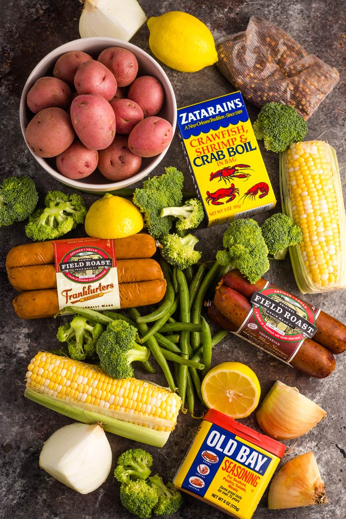 What vegetable goes with seafood boil?