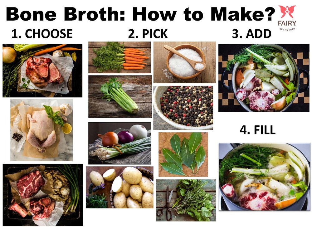 What vegetables can I put in bone broth?