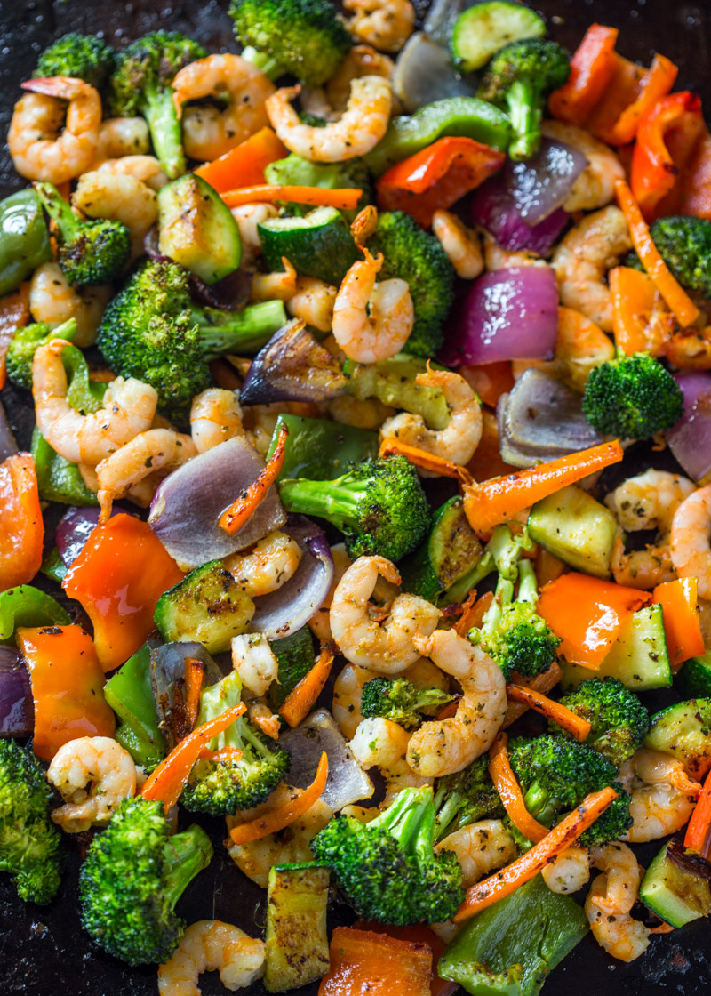 What veggie goes with shrimp?