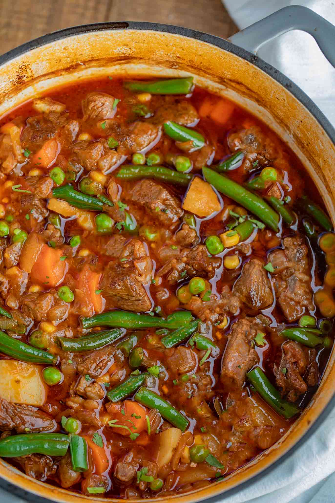 What veggies go with beef stew?