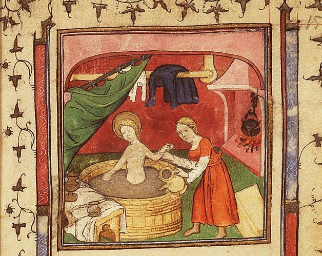 What was bathing like in the Middle Ages?