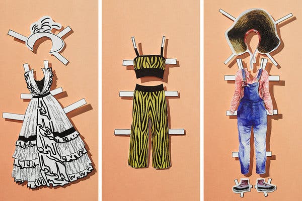 What was the purpose of paper dolls?