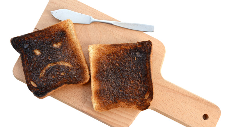 What will happen if you eat burnt food?