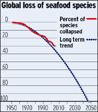 What will the fish population be in 2050?