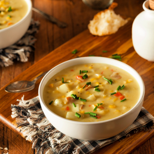 What wine goes best with corn chowder?