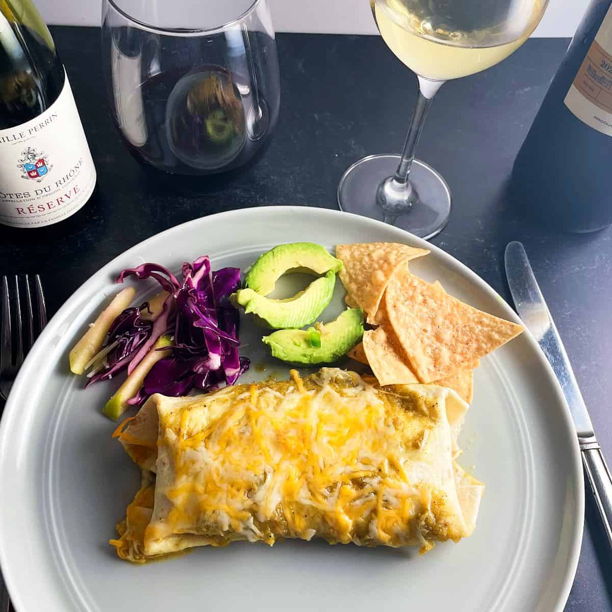 What wine goes with chicken enchiladas?