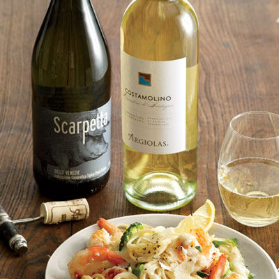 What wine is good with shrimp scampi?