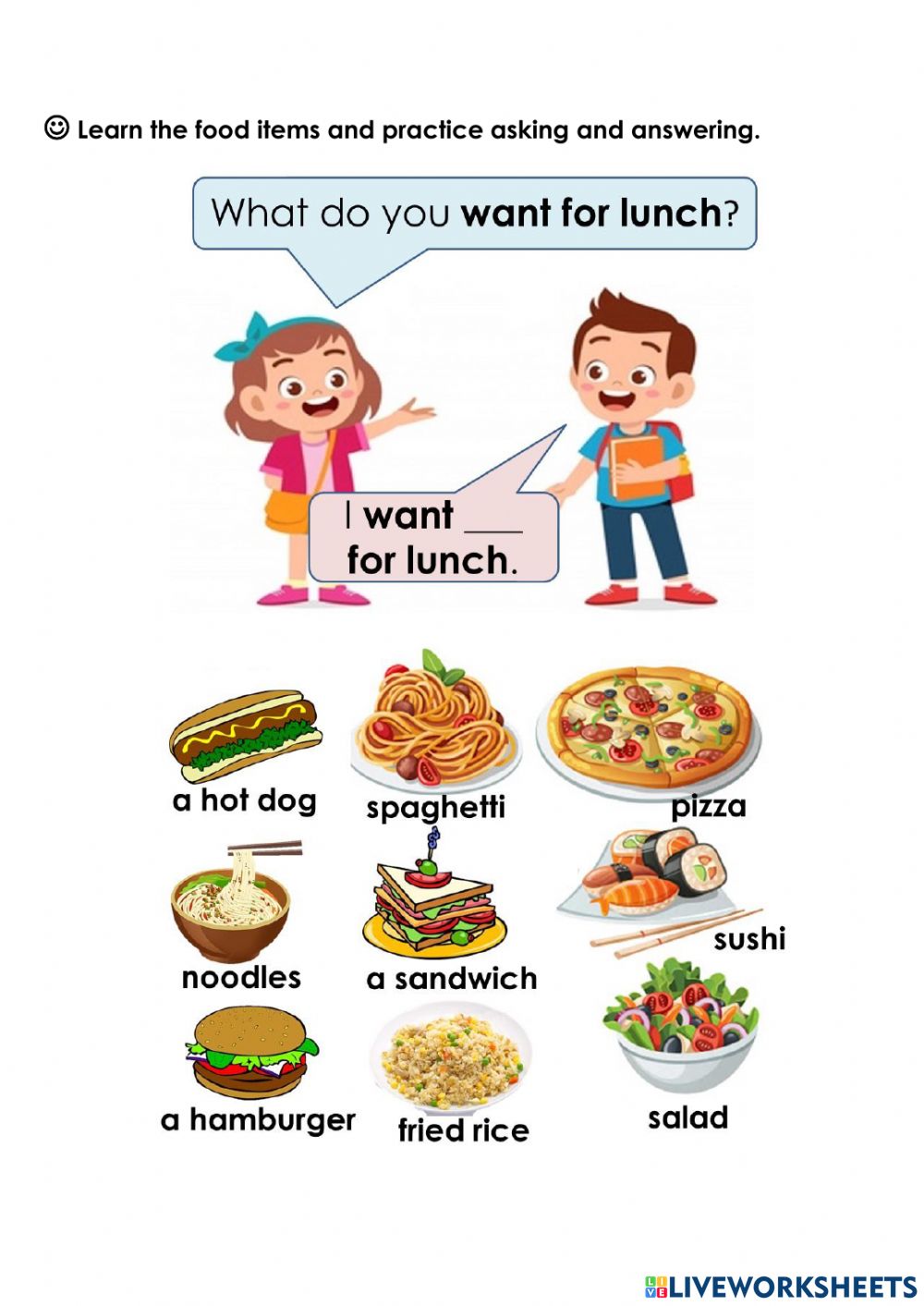 What would u like to have for lunch?