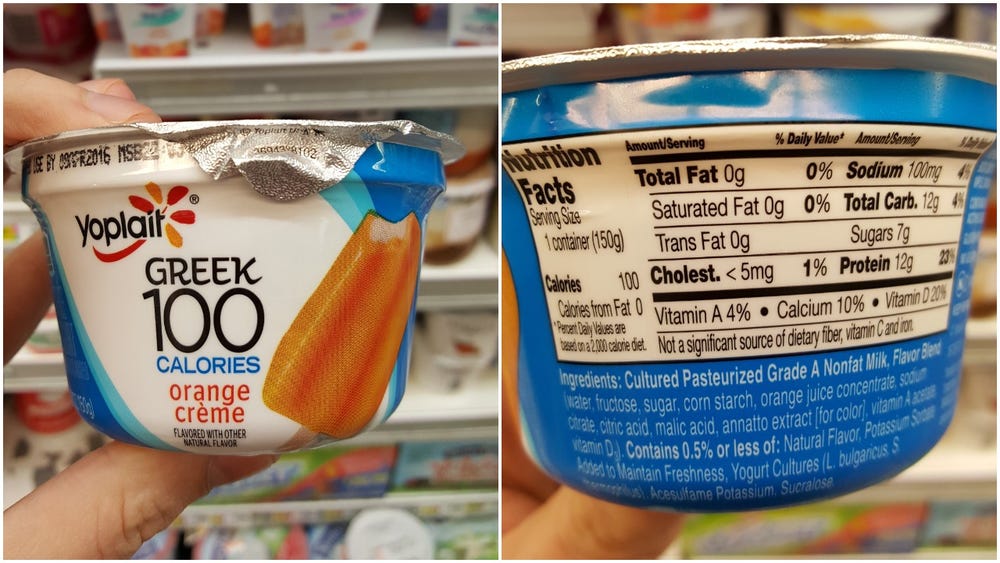What yogurt has the lowest sugar content?