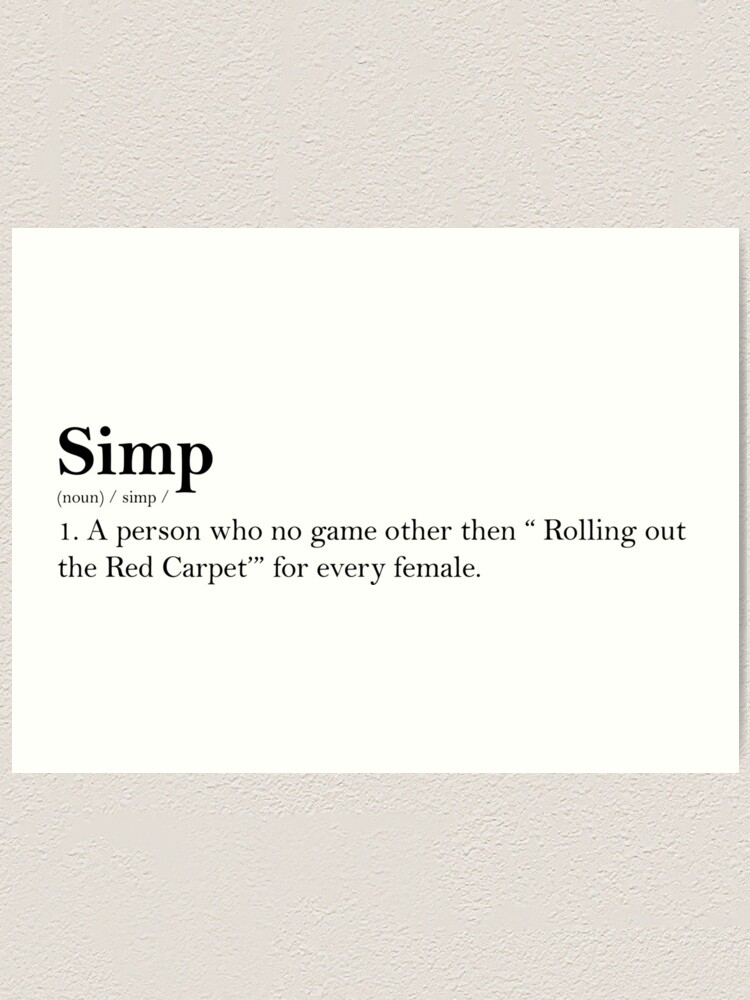 What's a simp Urban Dictionary?