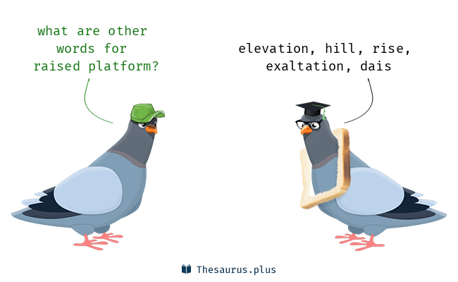 What's another word for a raised platform?