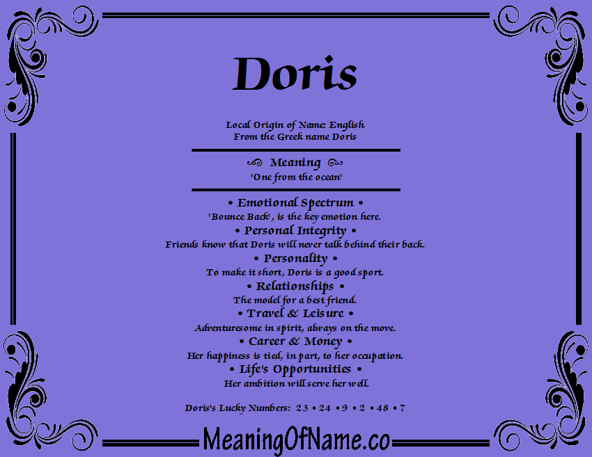 Whats is Doris?